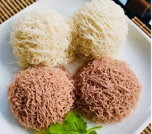 B6. Idiyappam Only - 25 String Hoppers (Red/White) – Sri Lankan Rolls ...